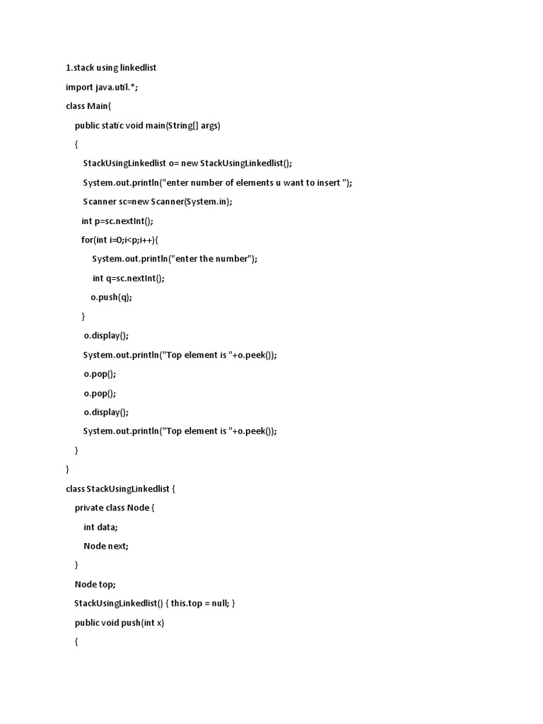 Dsa Stack2 Algorithm Pdf Computing Applied Mathematics