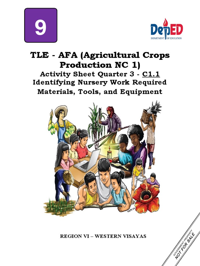 AFA AgriCropProd NCI 9 Q3 LAS2 FINAL | PDF | Learning | Plant Nursery