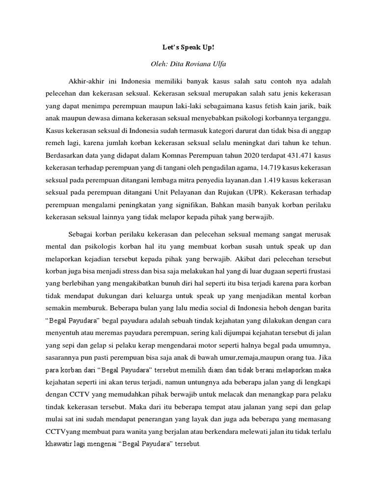 14 Let's Speak Up! Dita Roviana Ulfa | PDF