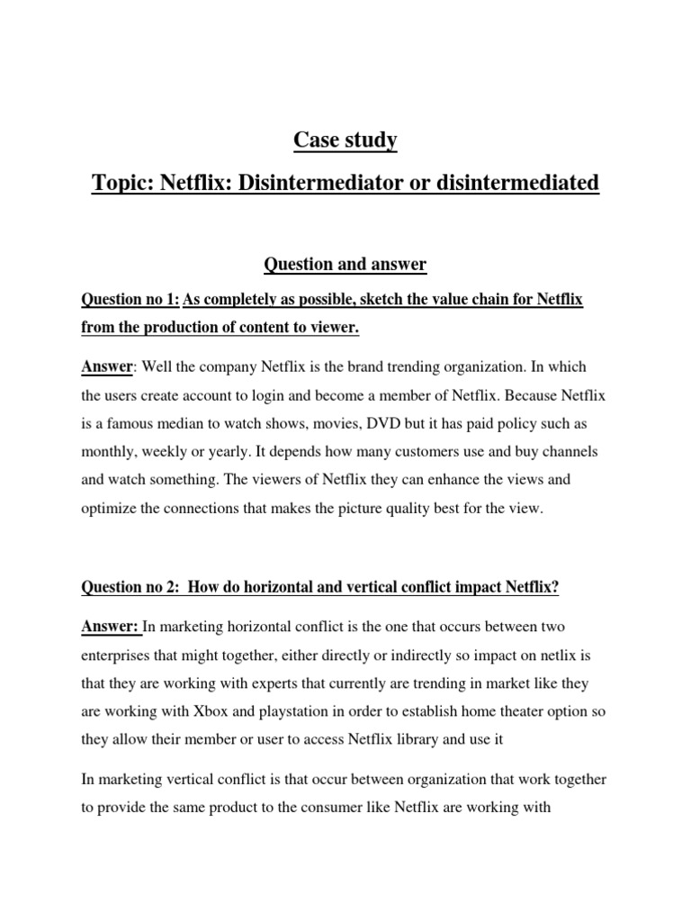 Netflix Case Study | PDF | Netflix | Marketing