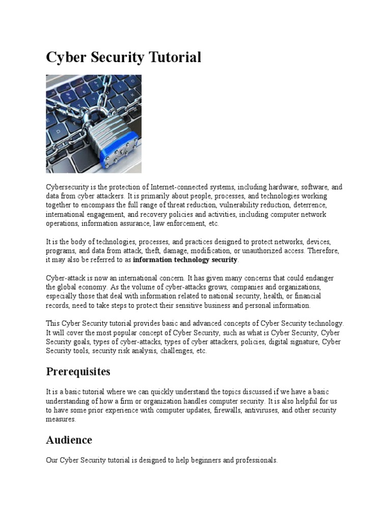 3.0 Cyber Security Notes | PDF | Computer Security | Security