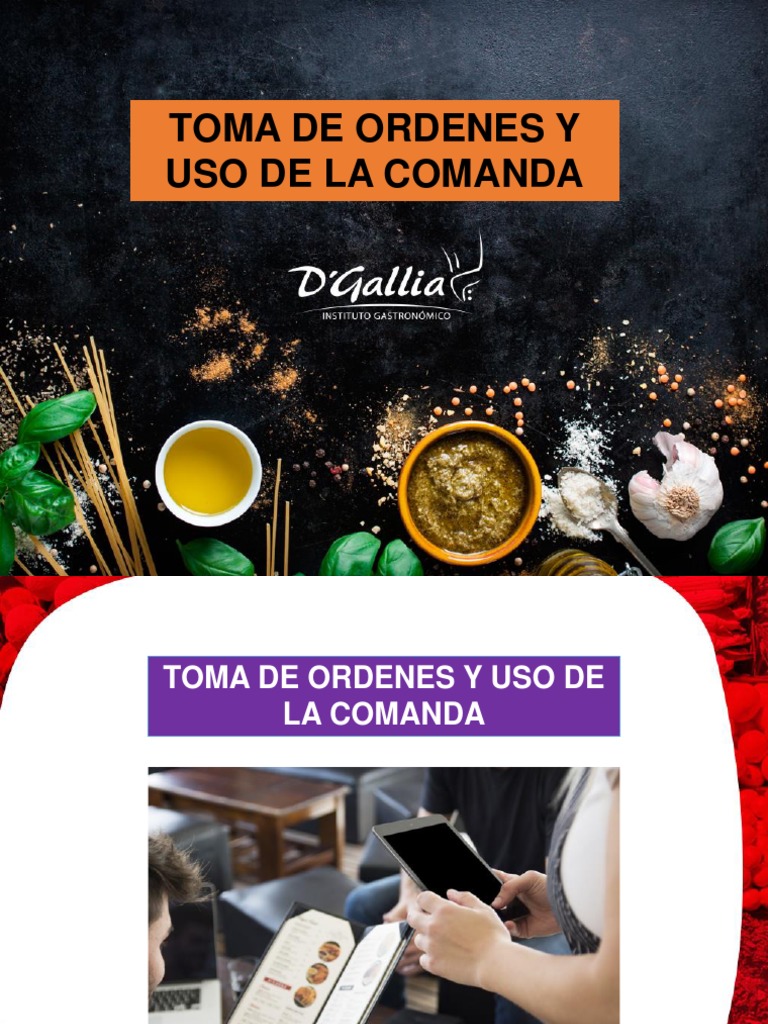 Toma de Ordenes-La Comanda | PDF | Camareros | Ciencias de la Computación