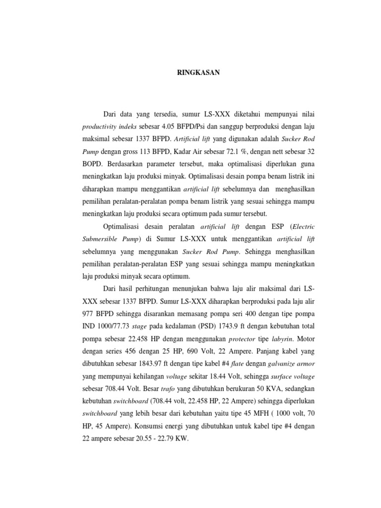 Paper Desain Pompa ESP | PDF