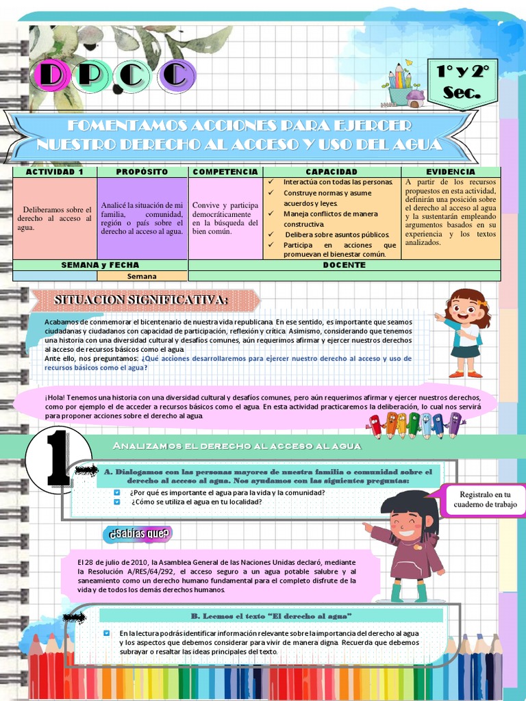 1ro y 2do DPCC Act 1 | Descargar gratis PDF | Agua