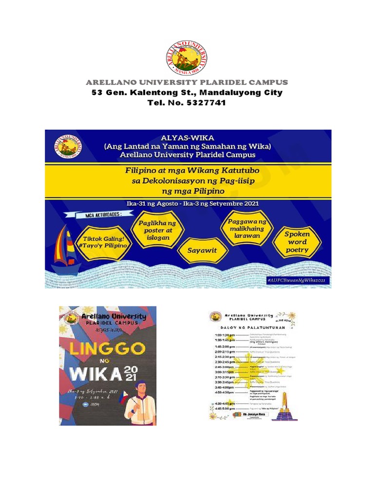 Narrative Report. Linggo NG Wika 2021 | PDF