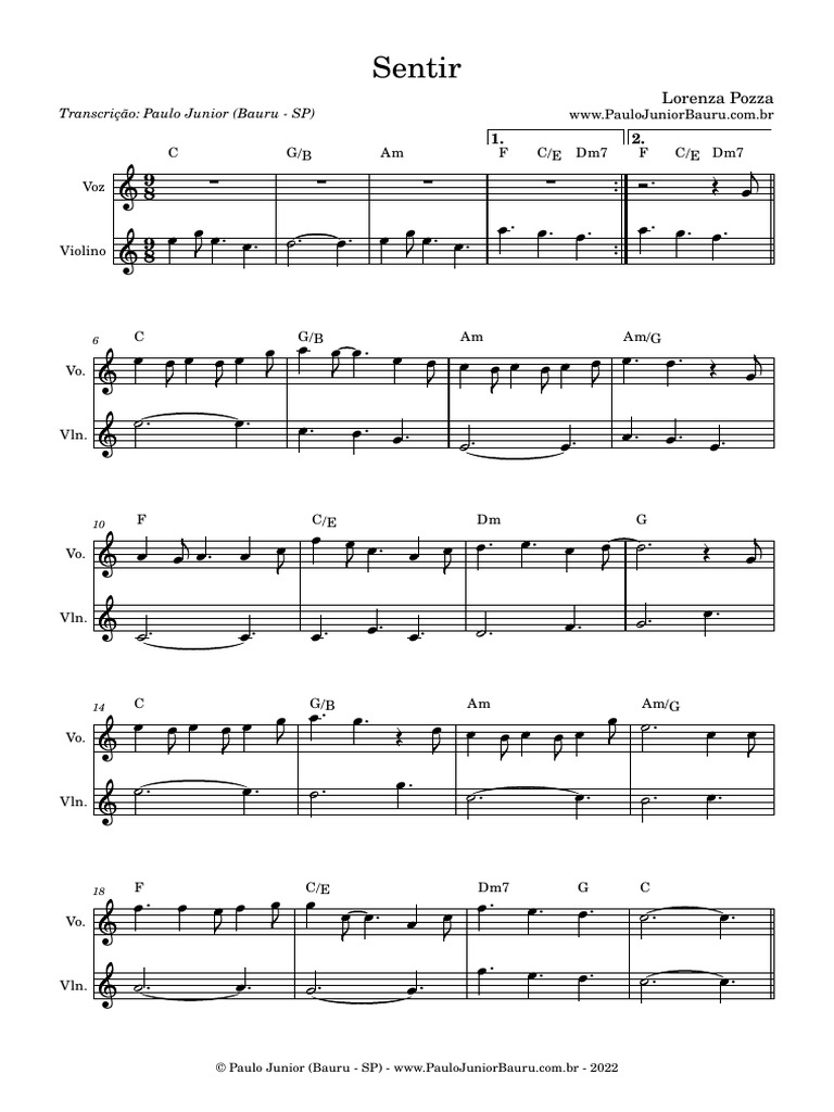 Sentir - Lorenza Pozza | PDF