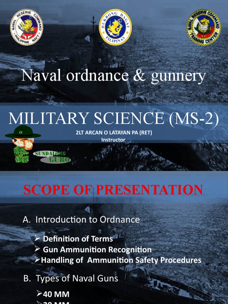 Naval Ordnance & Gunnery Guide | PDF | Artillery | Gun