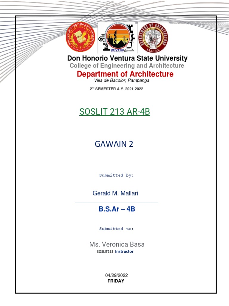 Mallari-Gerald-M. BSAR4B. | PDF