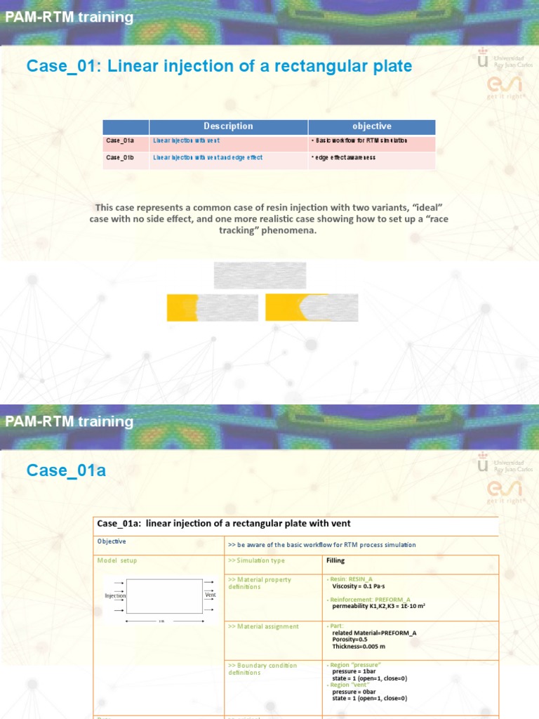 Simulation of Linear Resin Injection into a Rectangular Plate with Basic RTM Workflow and ...
