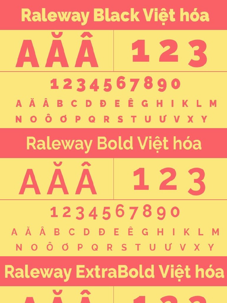 raleway font việt hóa | PDF