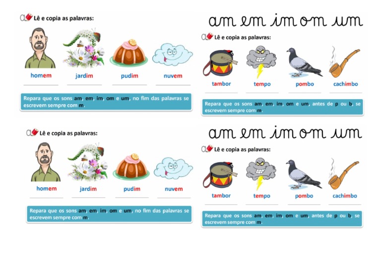 Apontamento Am, Em, Im, Om, Um | PDF