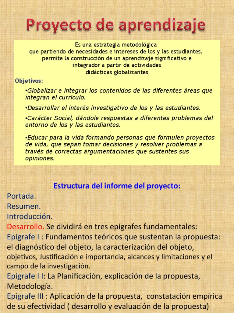 Proyecto De Aprendizaje 2 Pptmodelo Pdf Constructivismo