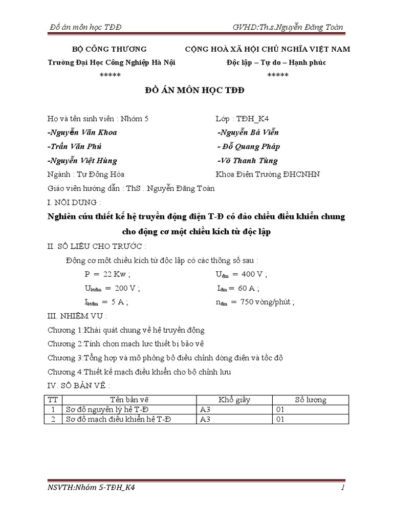 (123doc) Nghien Cuu Thiet Ke He Truyen Dong Dien T D Co Dao Chieu Dieu Khien Chungcho Dong Co ...