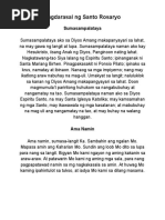 Tagalog Catholic Prayers | PDF