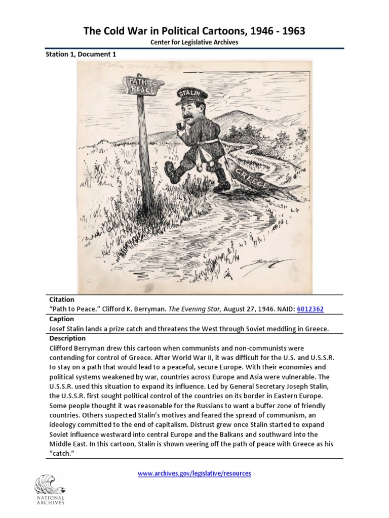 The Cold War in Political Cartoons, 1946 - 1963 | PDF | Joseph Mc ...