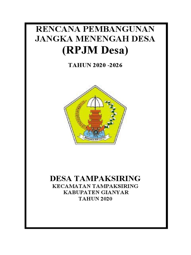 RPJM DesTampaksiring | PDF