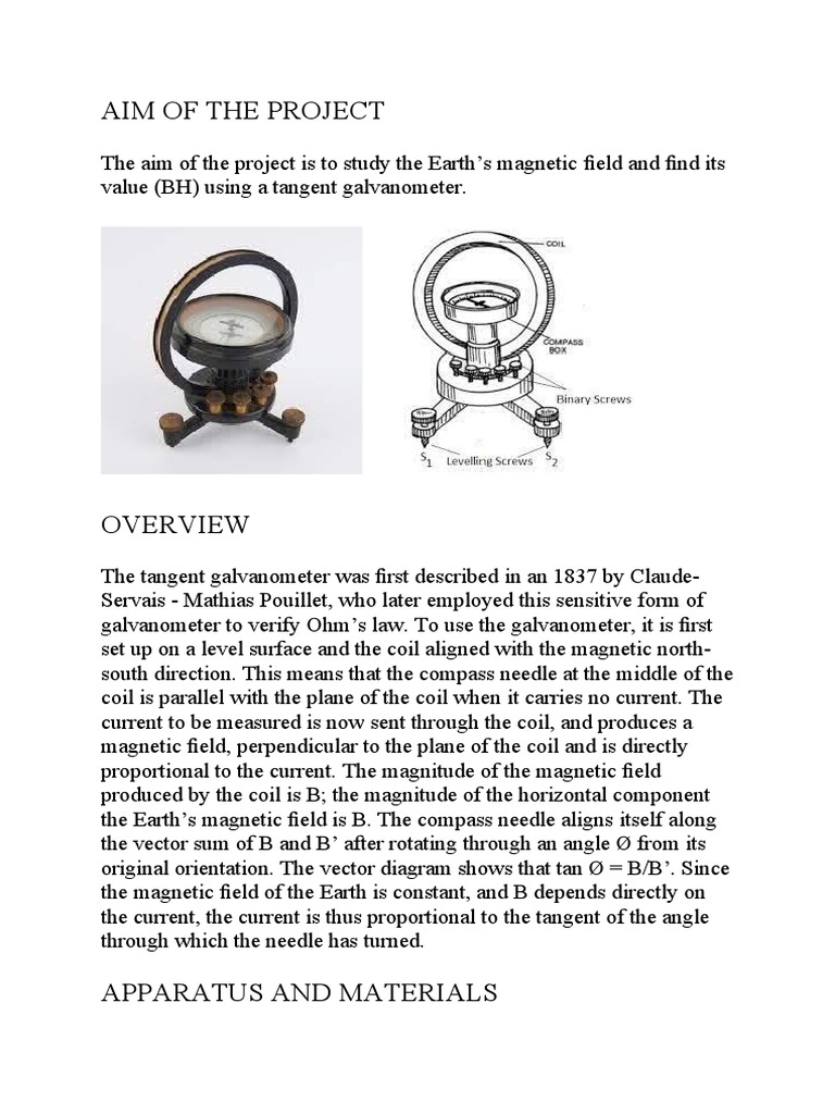 Physics Investigatory Project | PDF | Metrology | Electricity