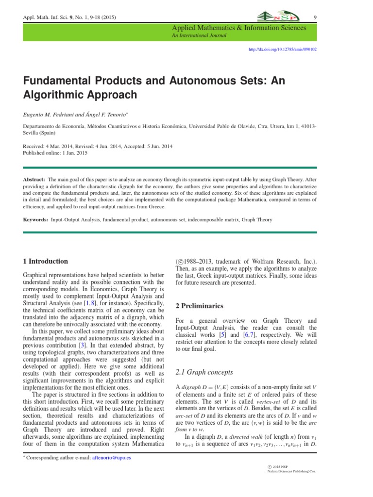 Fundamentals Products of Sets | PDF | Matrix (Mathematics) | Graph Theory