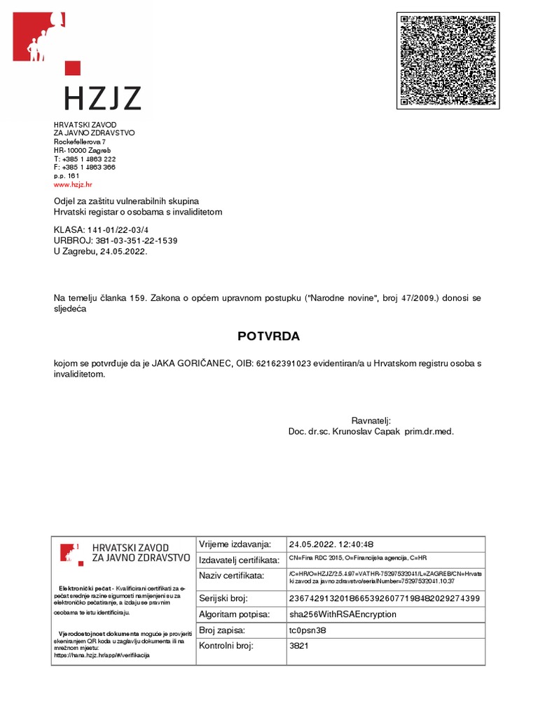 HZJZ Roi Dokument 62162391023 | PDF