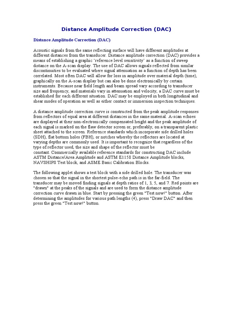 Understanding Distance Amplitude Correction | PDF