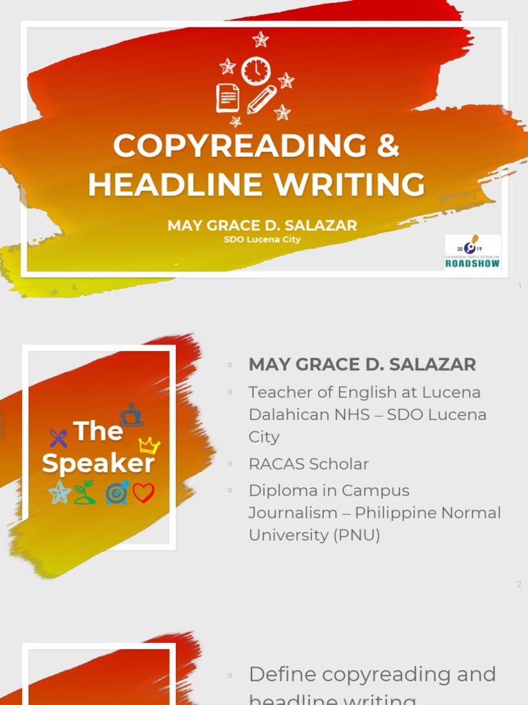Copyreading and Headline Writing Guide | PDF | Acronym | Verb