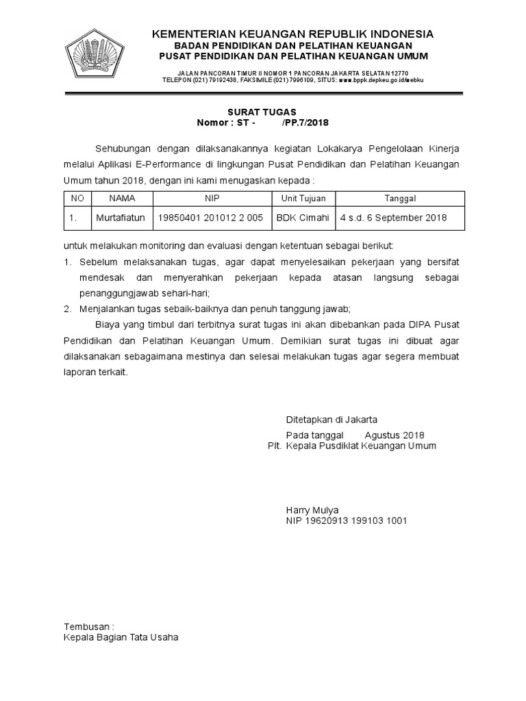 Nota Dinas | PDF