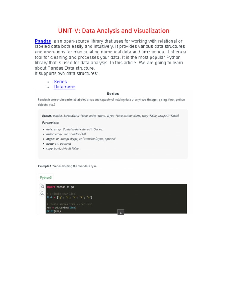 Unit 5 | PDF | Matrix (Mathematics) | Computing