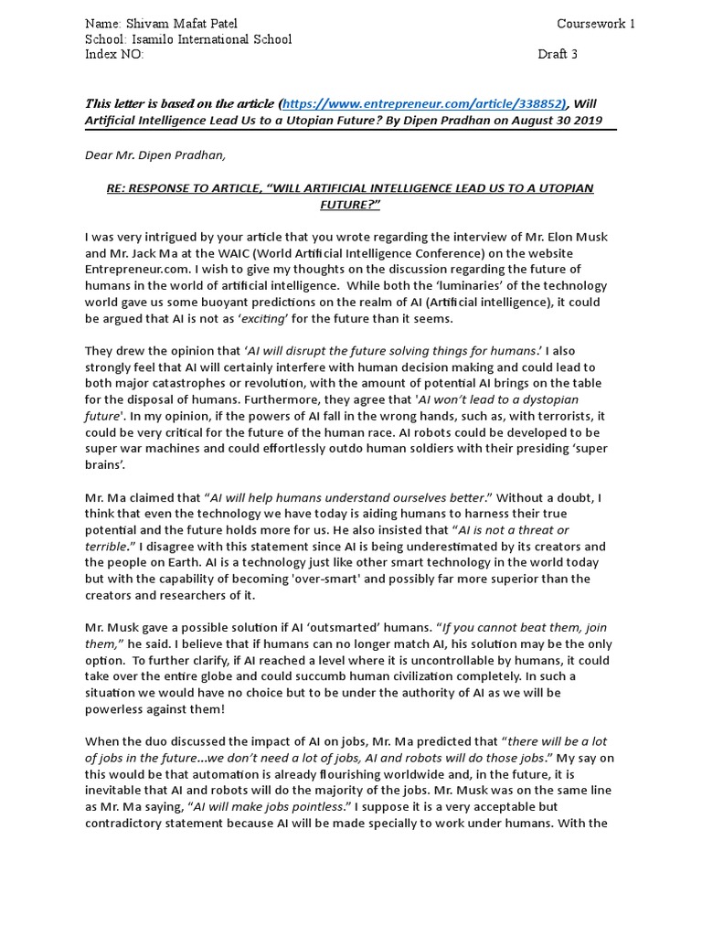 IGCSE First Language English Coursework | PDF | Artificial Intelligence ... IGCSE First Language English Coursework | PDF | Artificial Intelligence ...