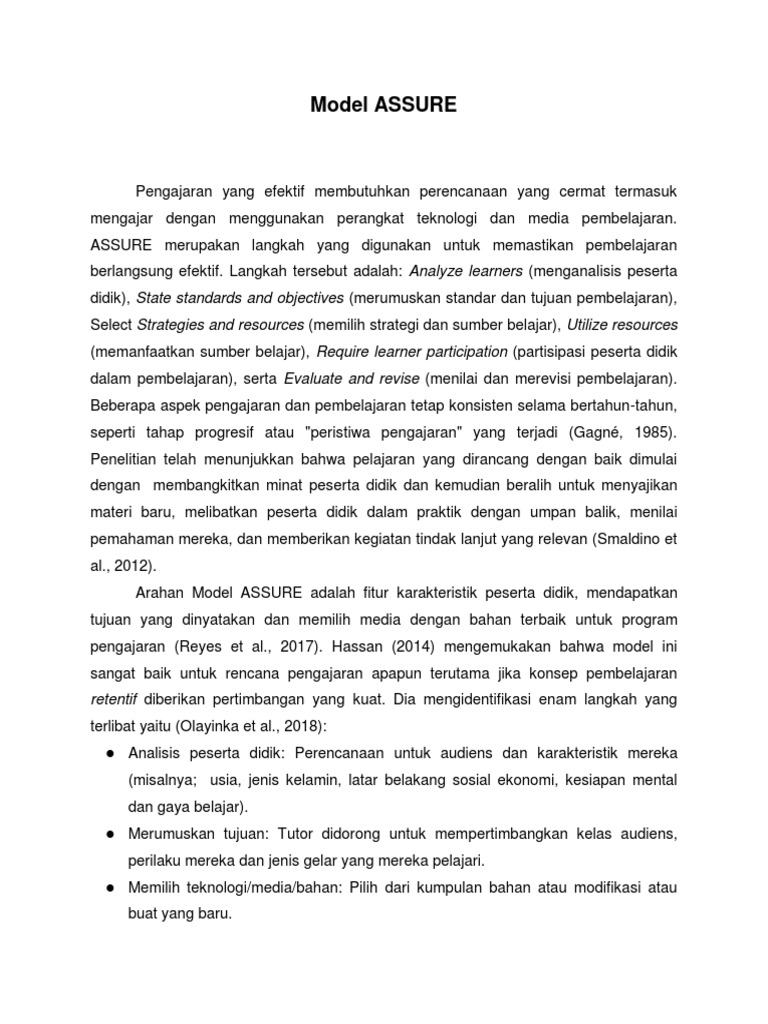 D.5. Model ASSURE | PDF