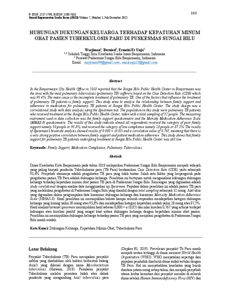 366-Article Text-1258-1-10-20220824 | PDF | Tuberculosis | Health Sciences