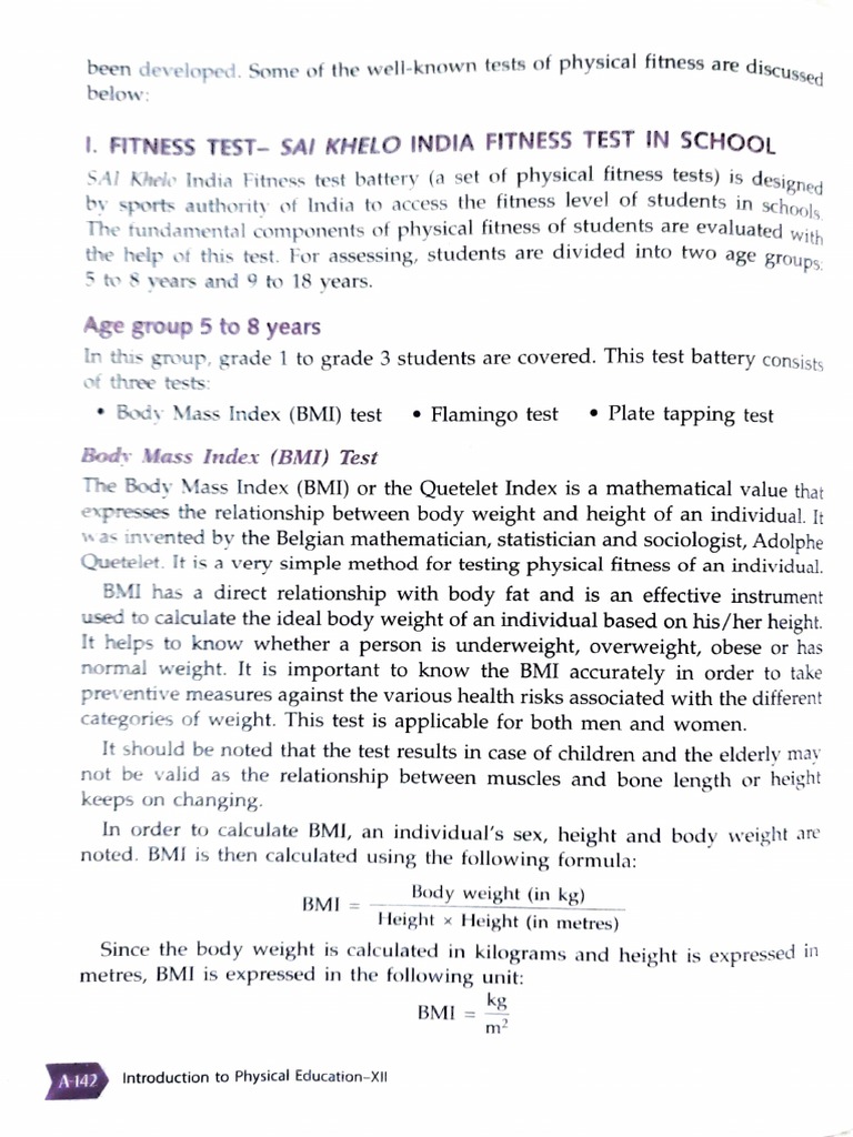 Sai Khelo India | PDF | Body Mass Index | Weight