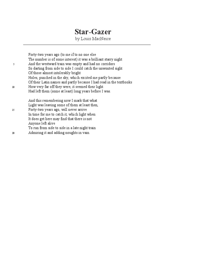Starry Night Reflections in Poetry | PDF | Art | Young Adult