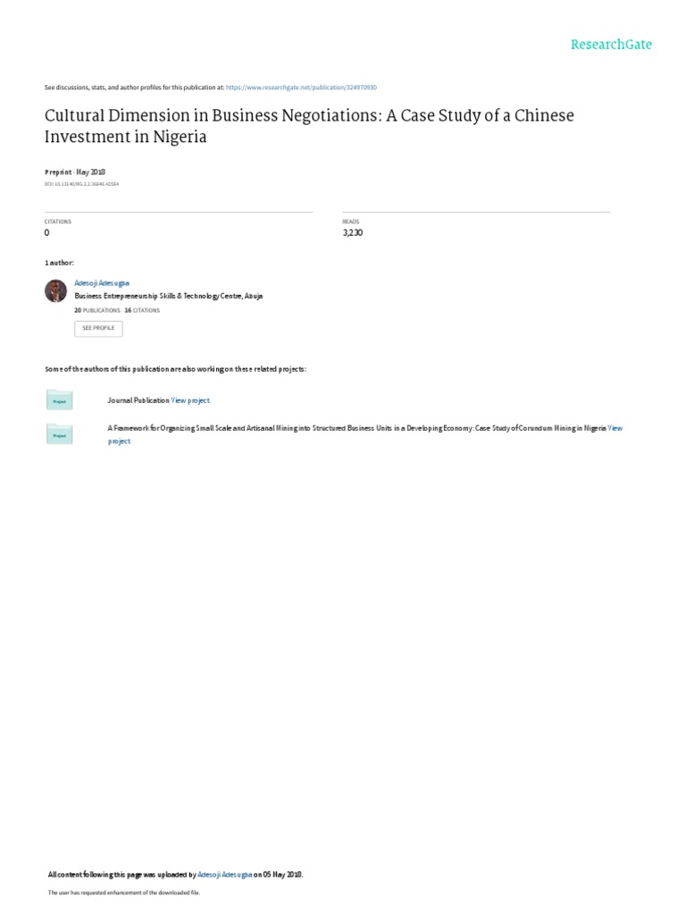 Cultural Dimensions in Business Negotiations: Understanding the Impact of Individualism and ...