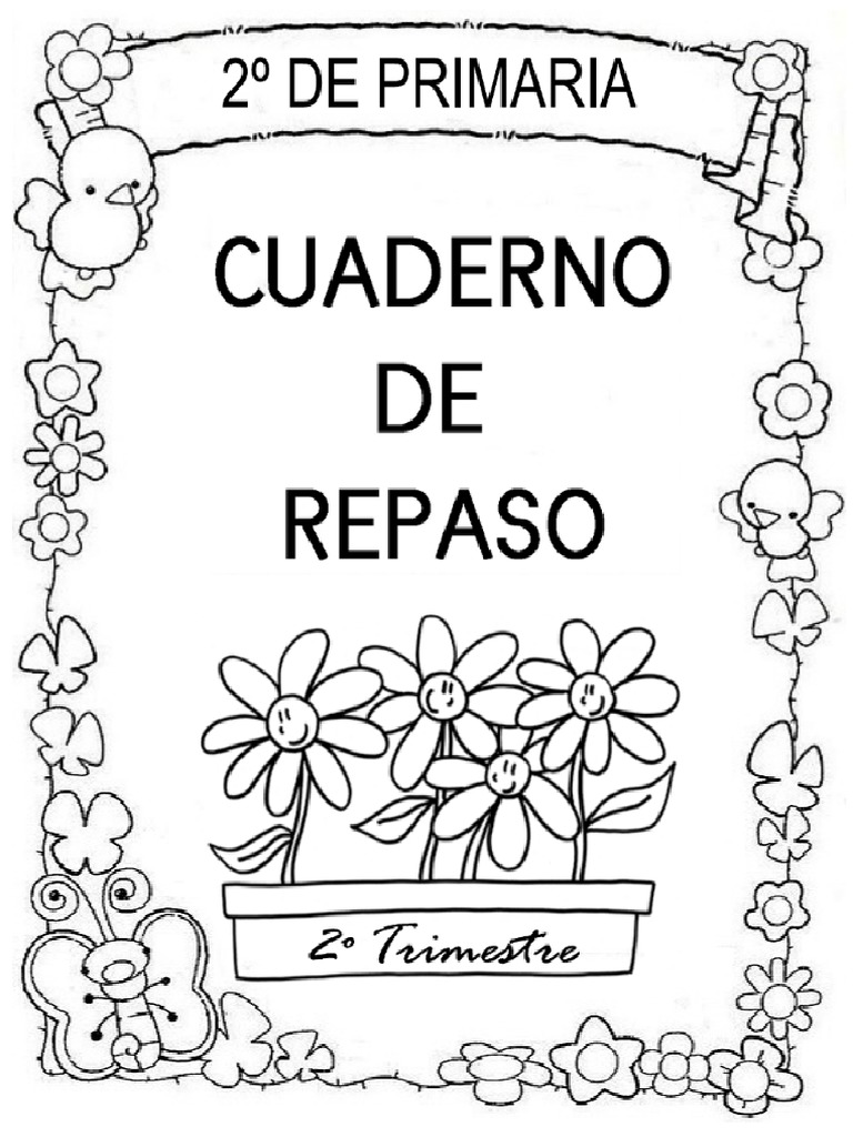 Cuaderno Repaso Segundo Trimestre 2o Grado | PDF