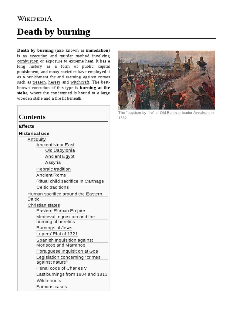 Death_by_burning | PDF | Spanish Inquisition