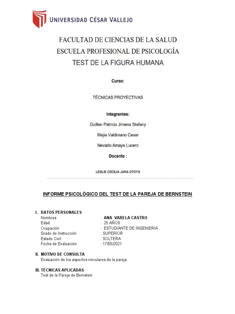 Test - de - La - Pareja - de - Bernstein - Caso Ana | PDF | Conceptos ...