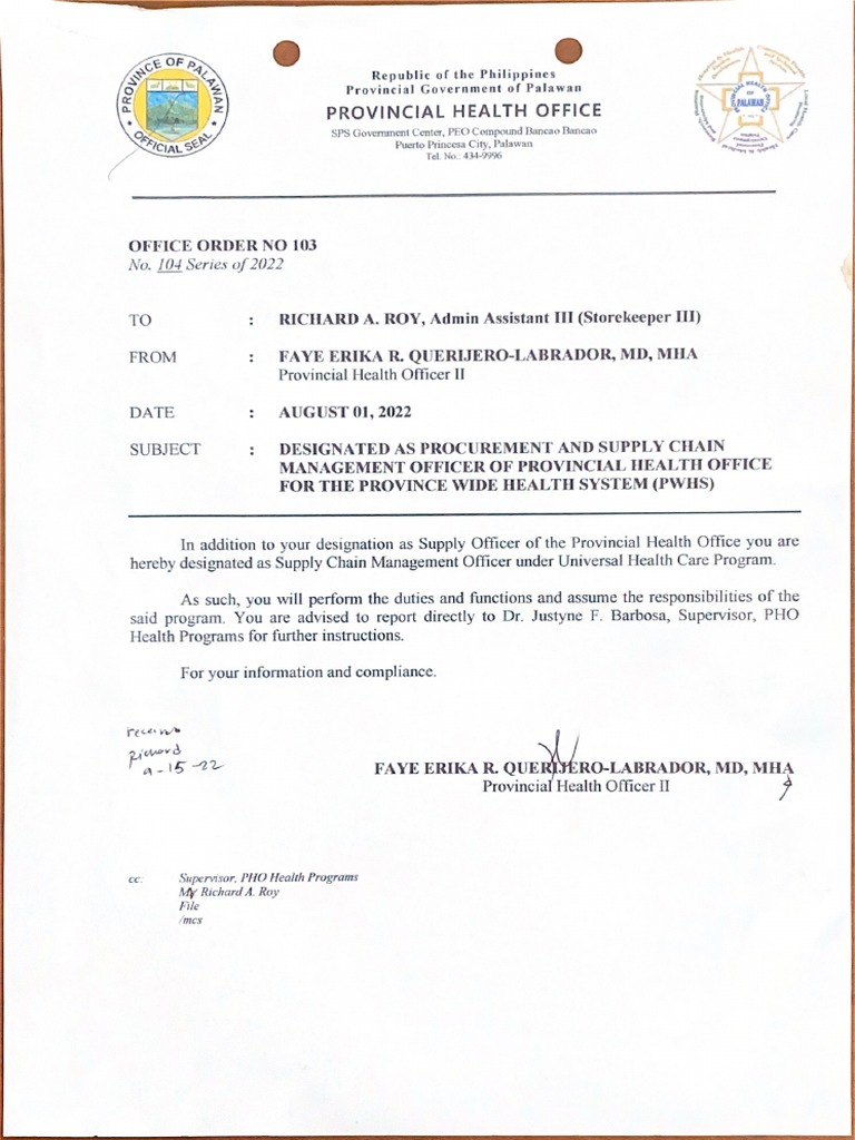 MPVT1 KRA2.4.1 Designated Supply Chain Management Personnel | PDF