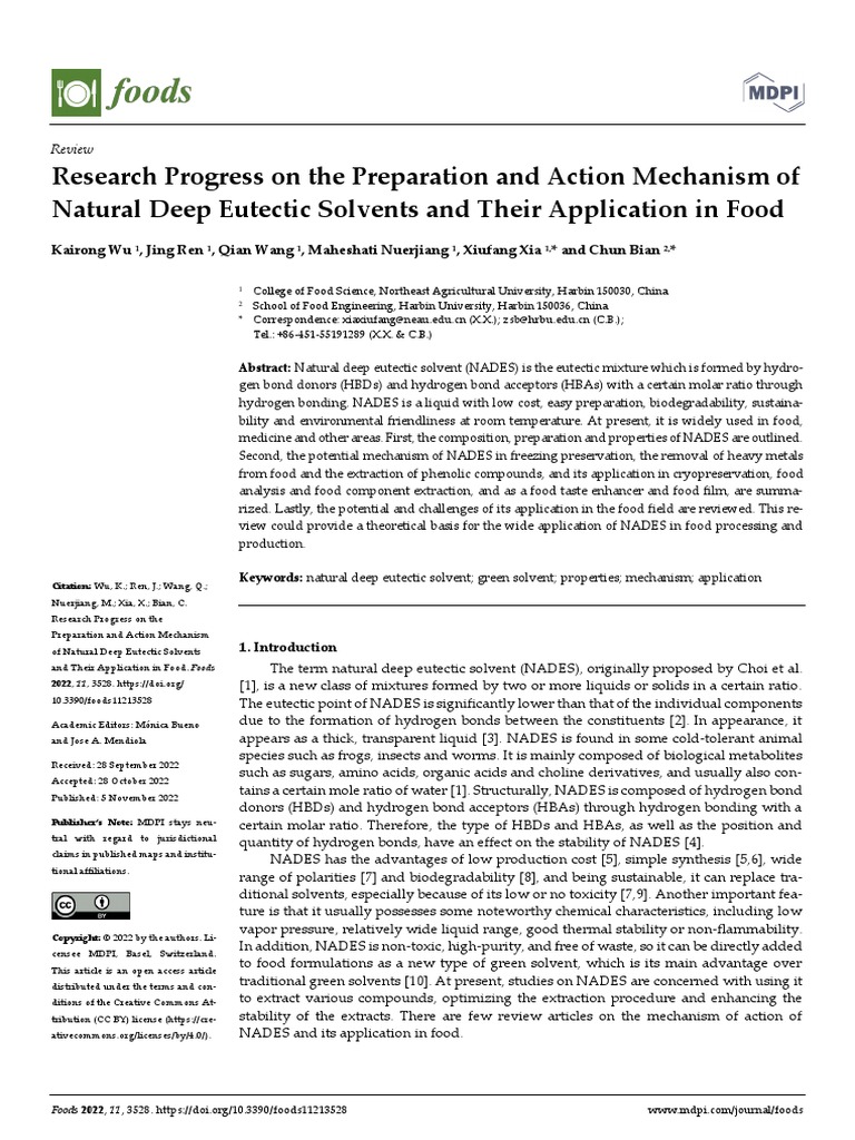 Research Progress On The Preparation and Action Mechanism of Natural ... Research Progress On The Preparation and Action Mechanism of Natural ...