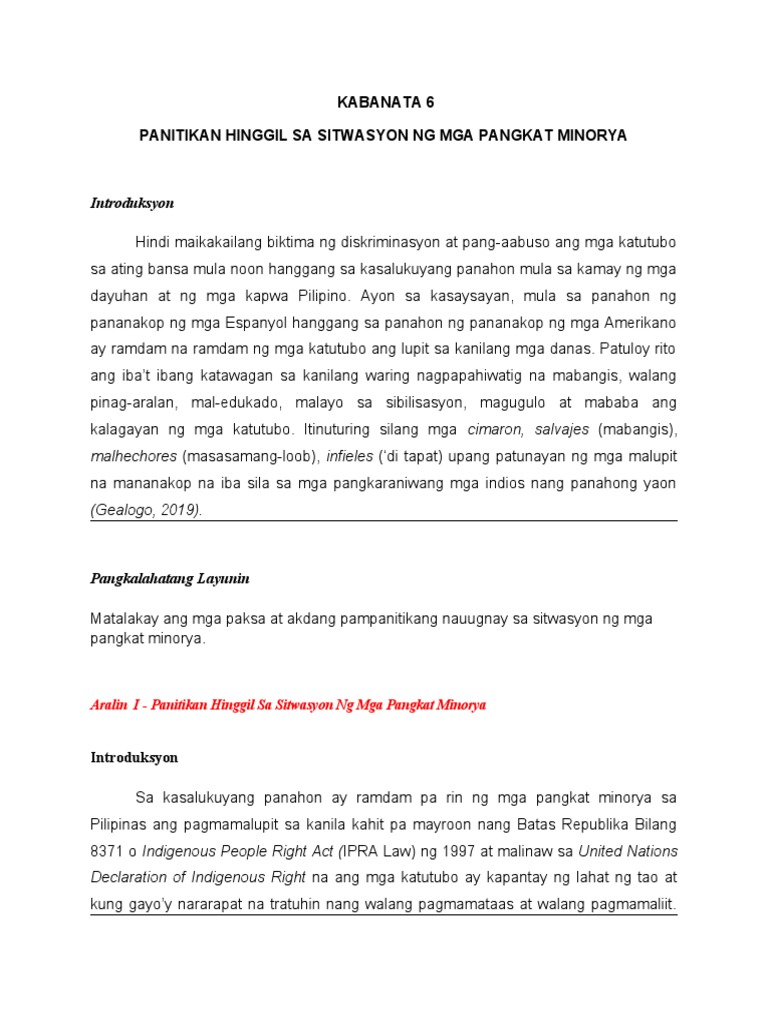 Kabanata 6 | PDF