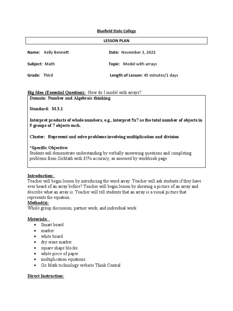 Differentiation Lesson Plan | PDF | Teachers | Matrix (Mathematics)