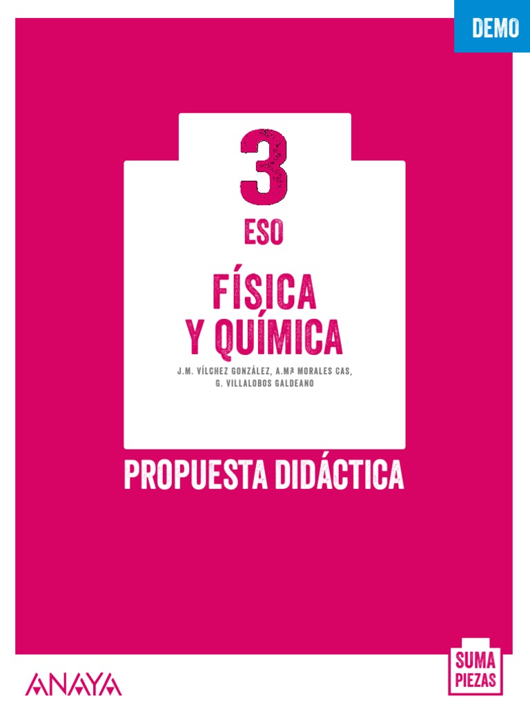 Propuesta Didáctica Física y Química ESO3 | PDF | Química | Reacciones ...