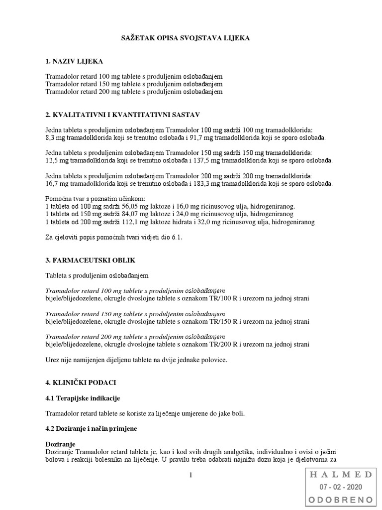 Tramadolklorid-SPC 2 | PDF