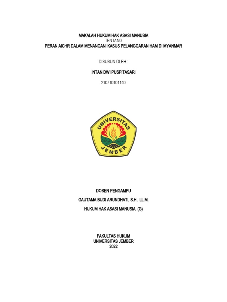 Uts - Ham - G - Intan Dwi Puspitasari | PDF