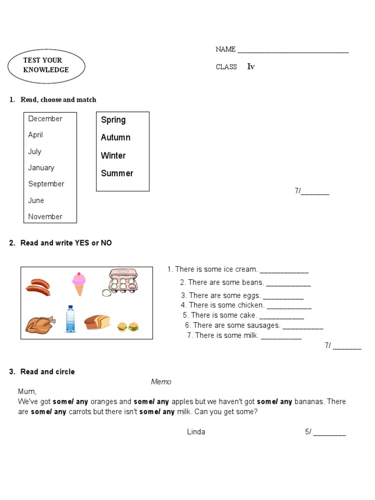 Test 4 - 4 Grade | PDF | Language Arts & Discipline