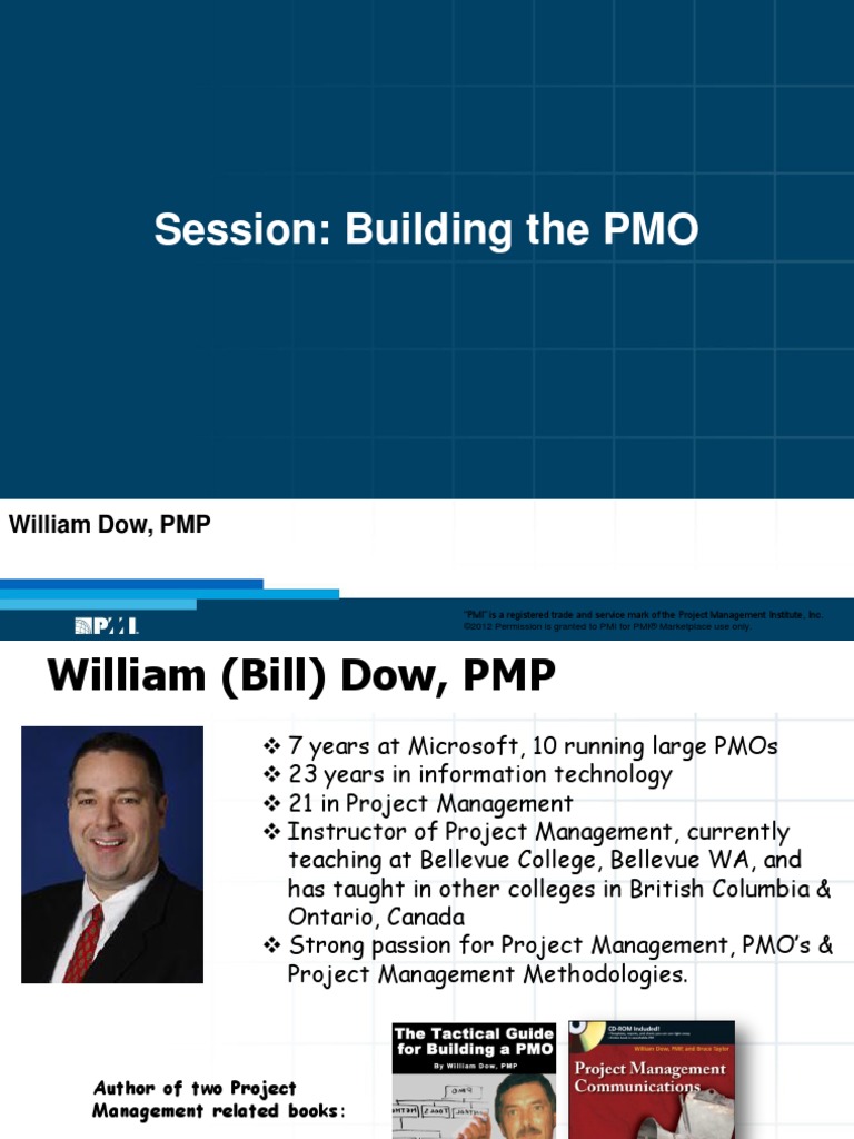 Building-The-Pmo Dow Bill | PDF | Project Management | Economies