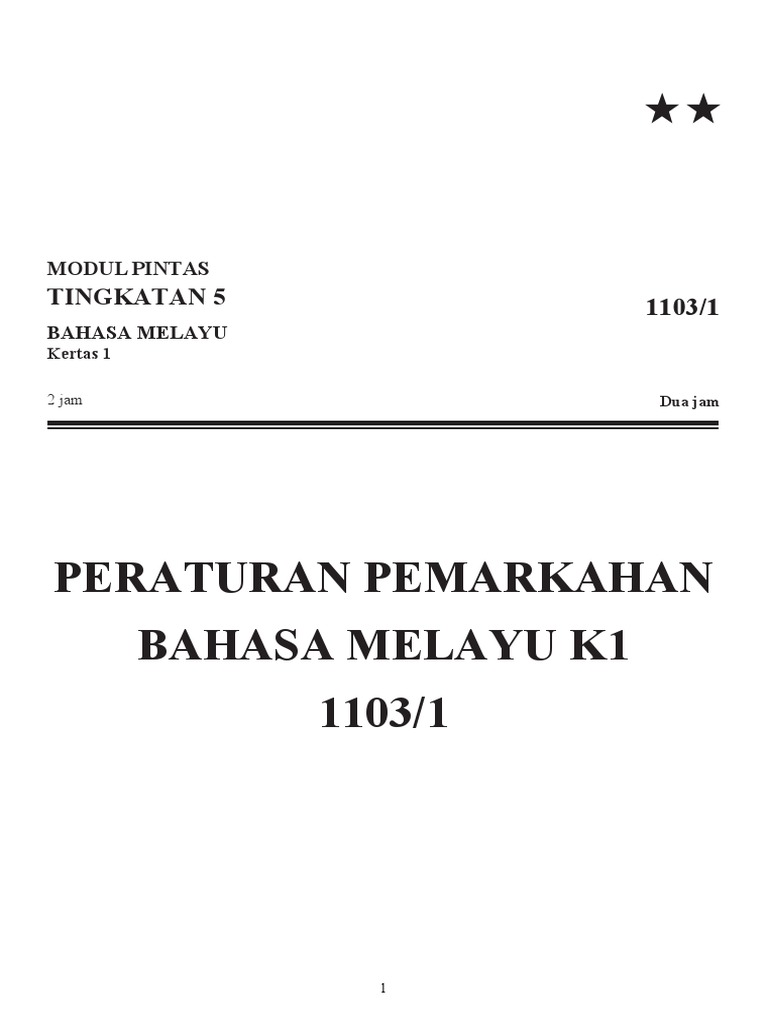 2021 Selangor Bahasa - Melayu K1 Set 2 Jawapan | PDF