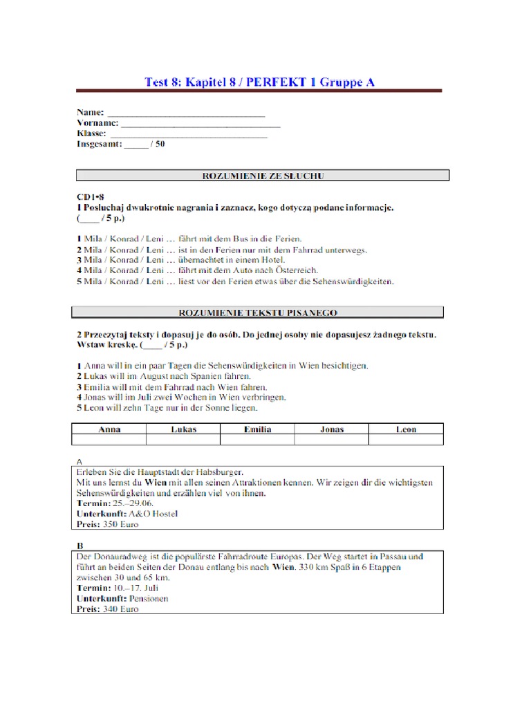 SPR Niemiecki GR A | PDF