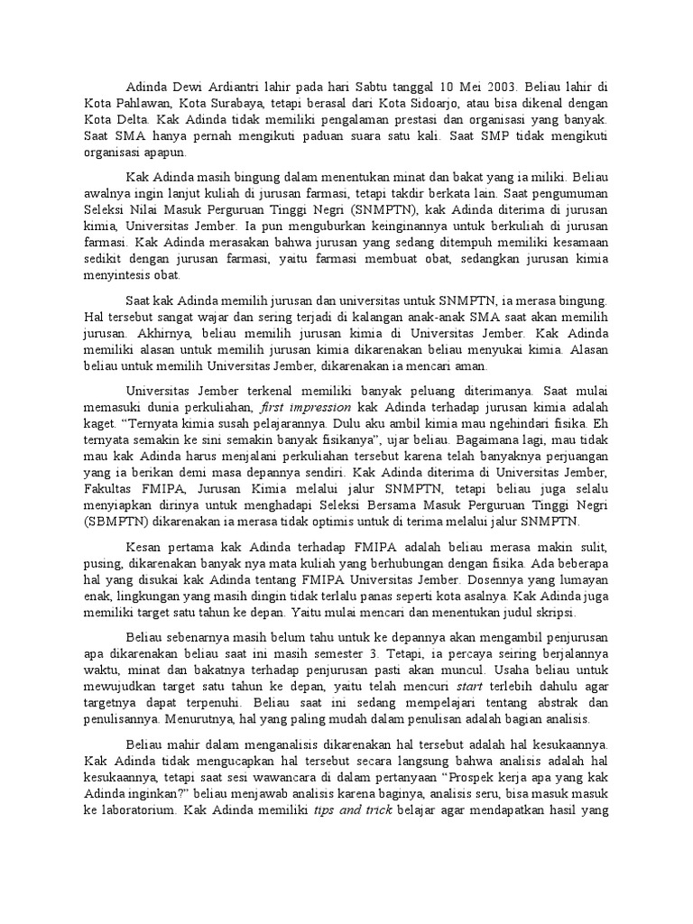 Review Wawancara Revisi | PDF | Seni & Disiplin Bahasa | Kesehatan Holistik