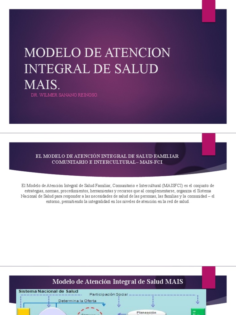 Modelo de Atencion Integral de Salud Mais | PDF | Planificación | Ciencias de la Salud