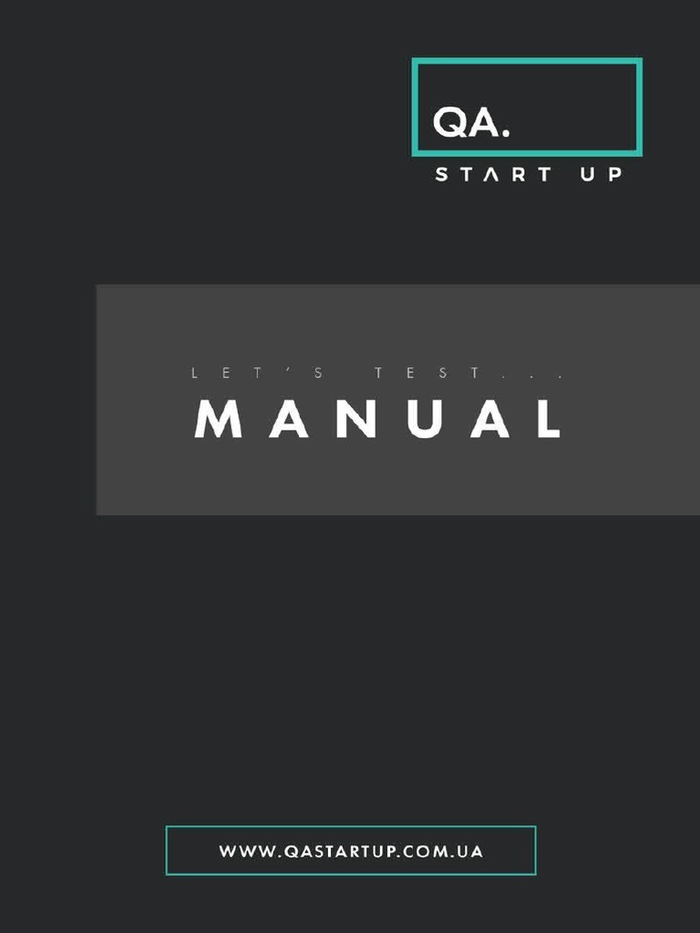 Методичка QA START UP | PDF